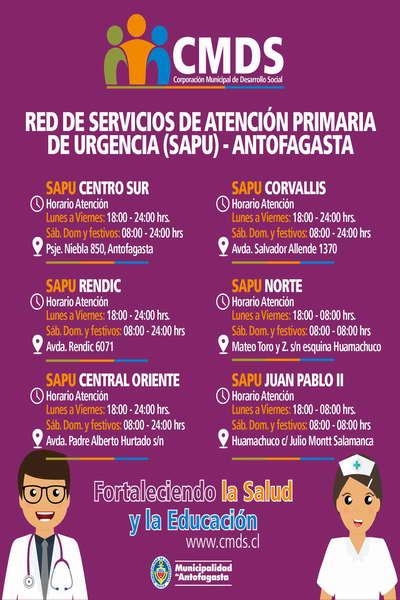 ᐈ SAPU Antofagasta 【 Información 2025